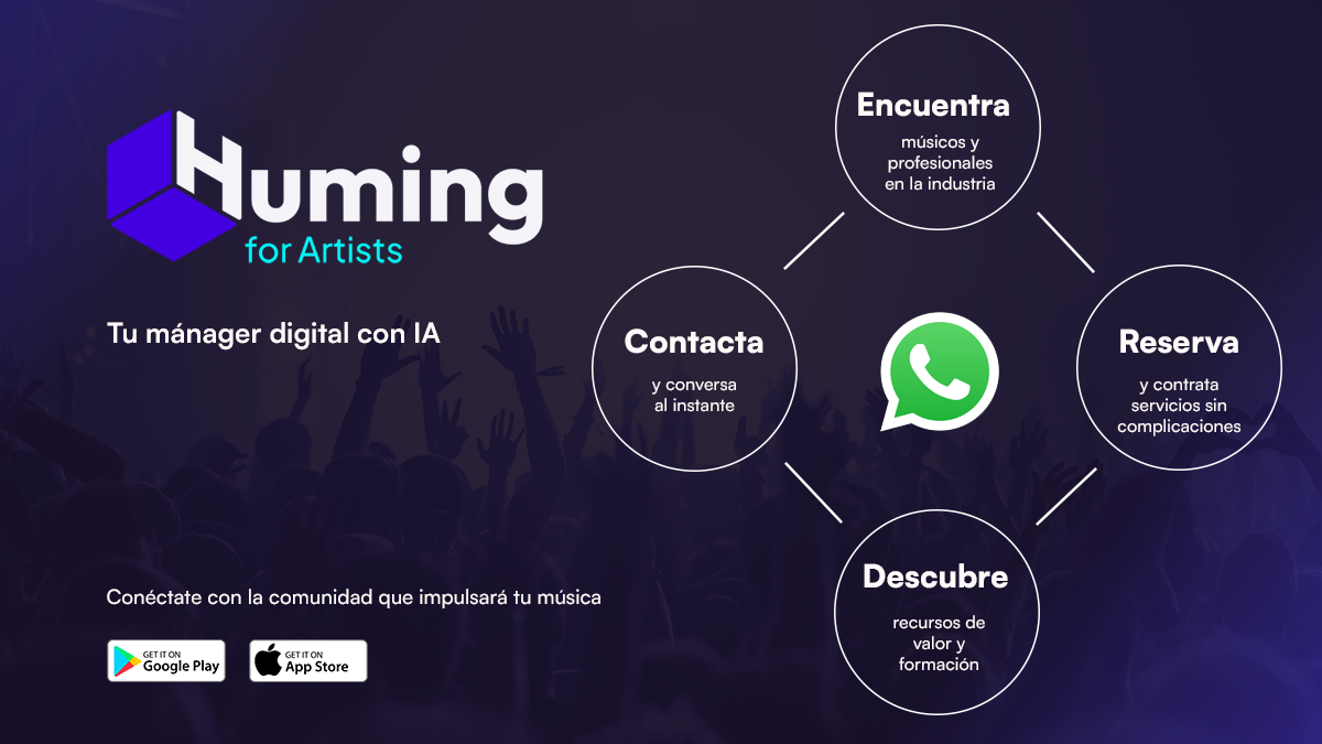 Nace la comunidad de WhatsApp de Huming for Artists: acompañamiento, formación y conexión